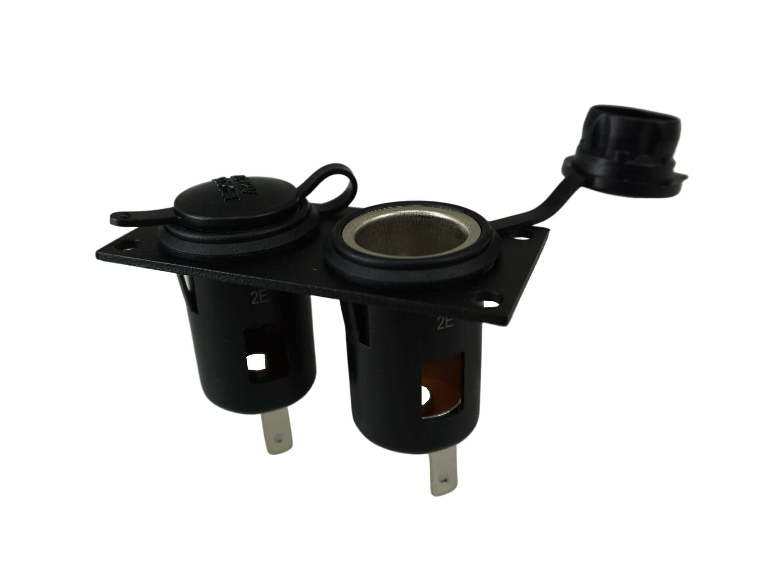 [C-W-LP2] - Dual Lighter Plug Socket Bracket w/ 2 Lighter Plugs for ...