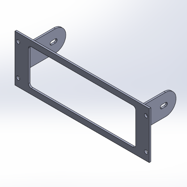 [FP-H-XL200M-R] - 3" Faceplate Harris XL-200M P25 Mobile Radio Remote Head