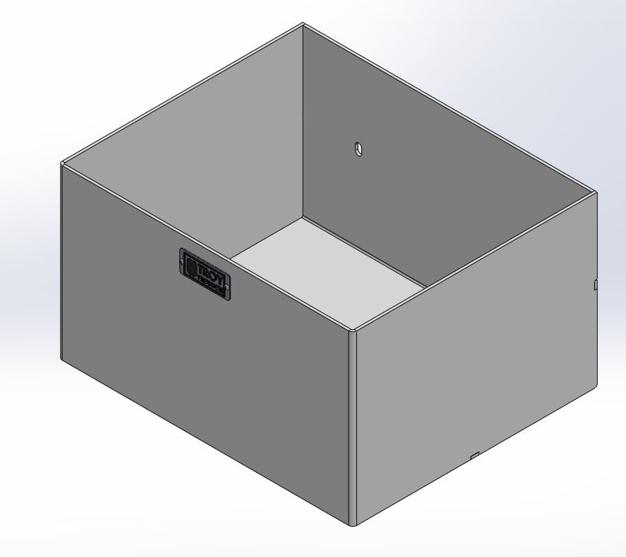 [AC-WB-BOX11] - 11" External Open-top Storage Box for Wide-Body Consoles