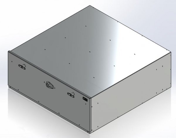 [CP-GB404015-PB] - Storage Vault, 40" W x 40" L x 15" H with two draw ...