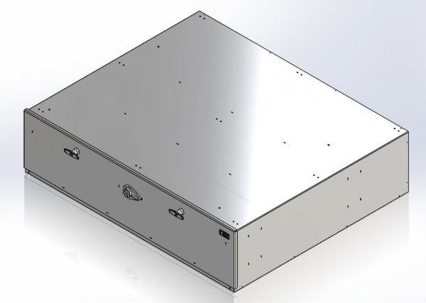 [CP-GB484012-PB] - Storage Vault, 48" W x 40" L x 12" H with two draw ...